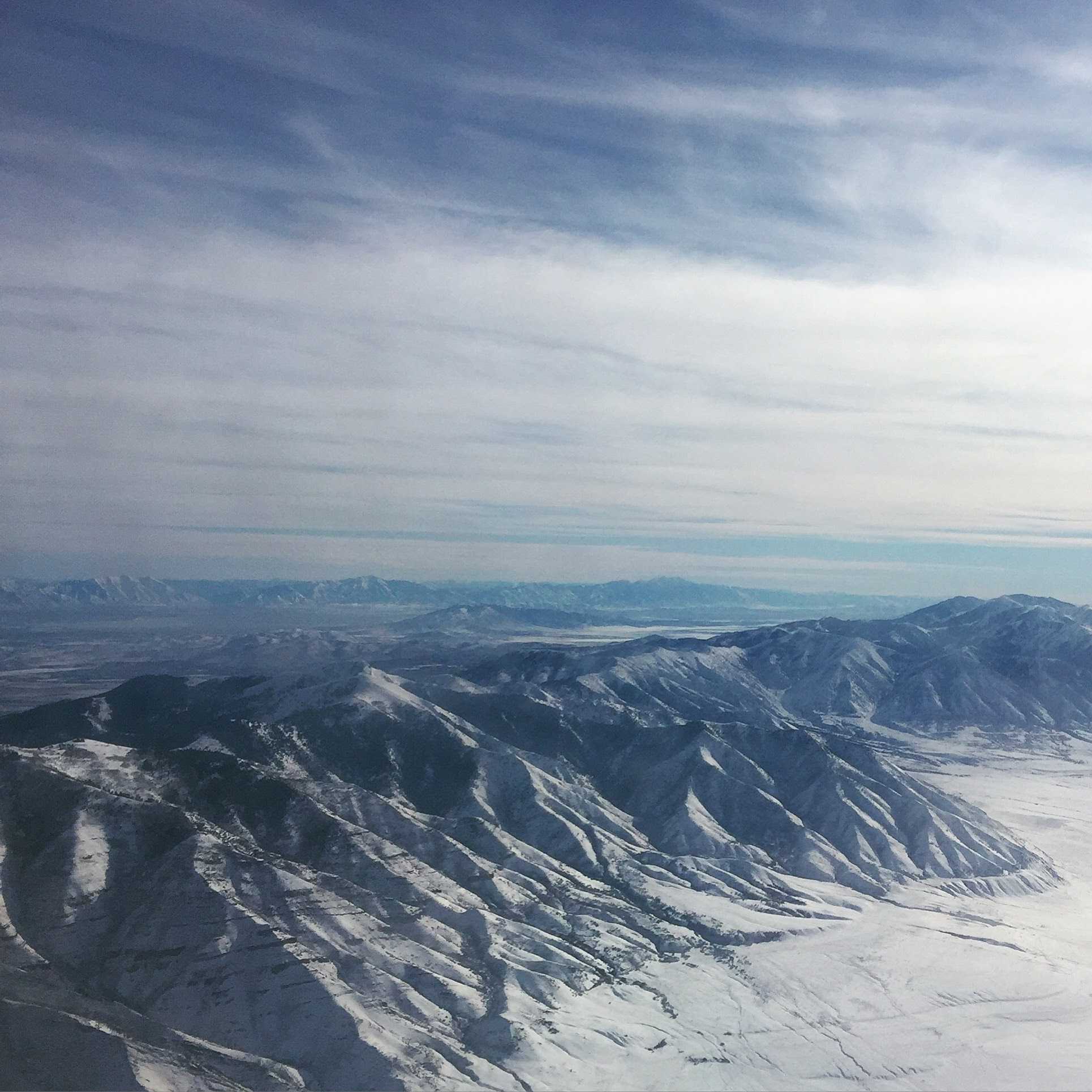 best plane window seat view between Detroit and Salt Lake City