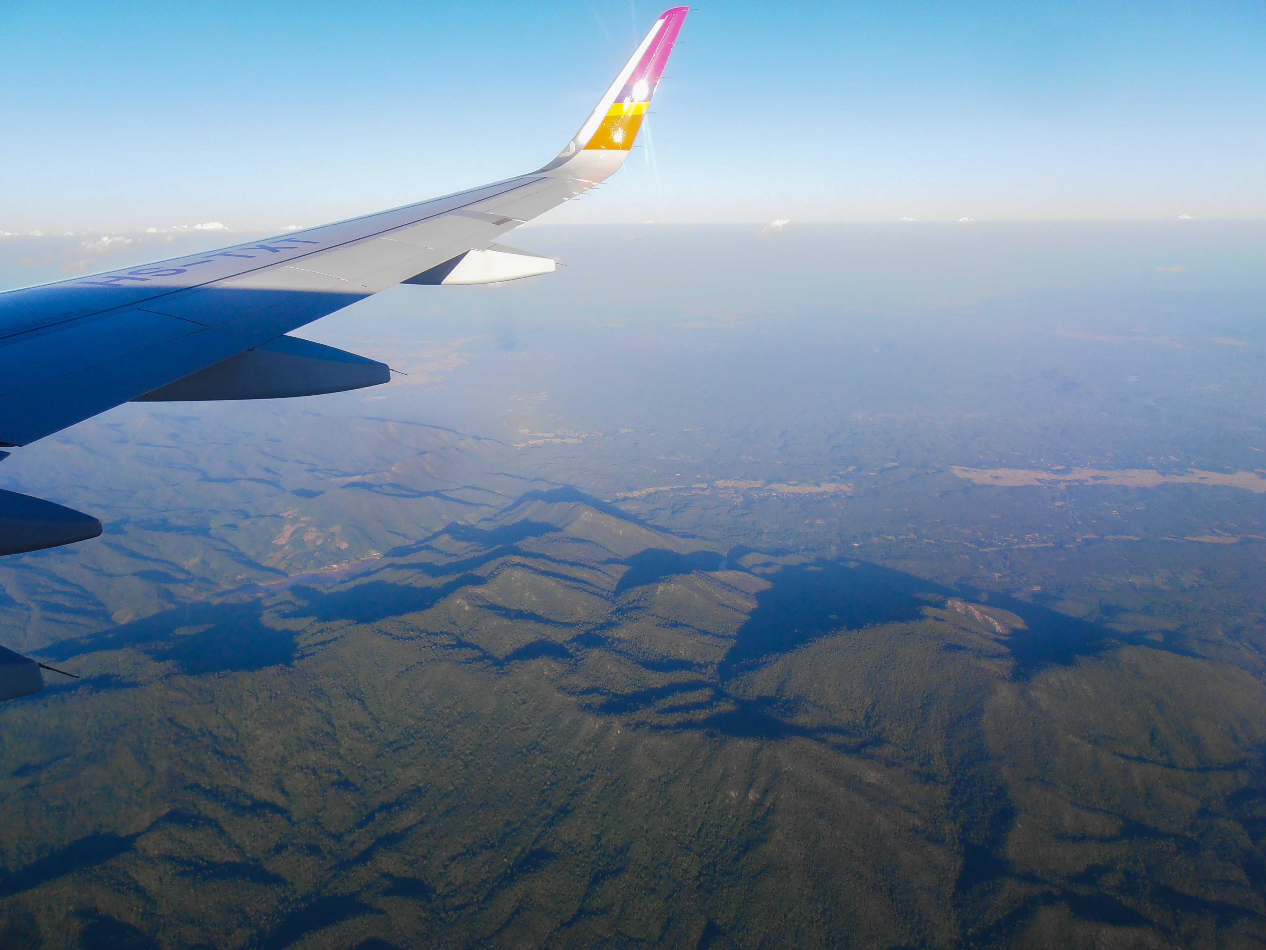 best plane window seat view between Bangkok and Chiang Mai